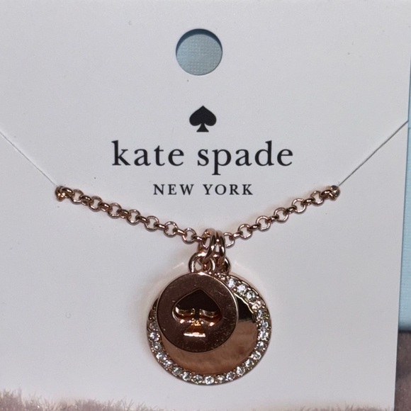 kate spade | Jewelry | Kate Spade Rose Gold Charm Necklace | Poshmark